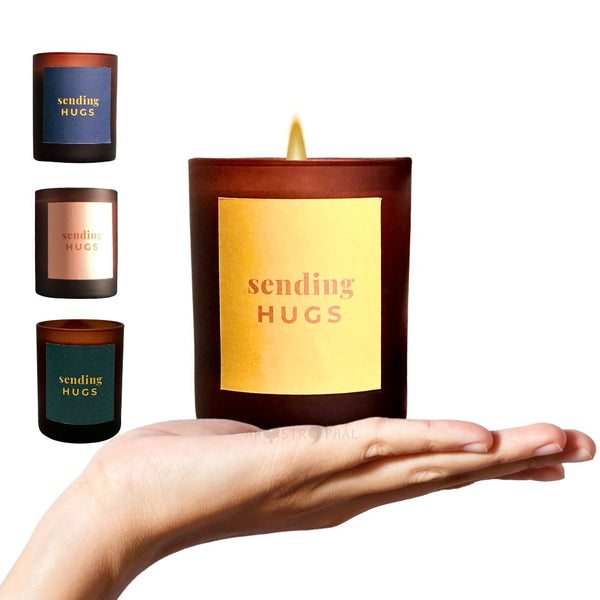 SENDING HUGS Candle - Natural Refillable Handmade in UK Midi 150g ...