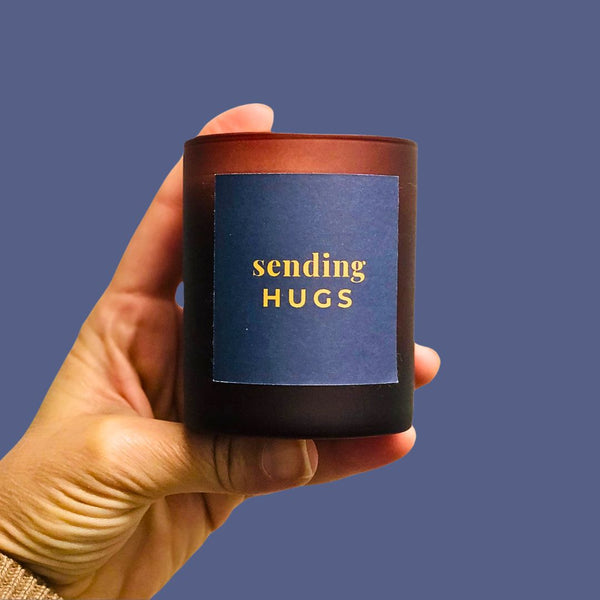 SENDING HUGS Candle - Natural Refillable Handmade in UK Midi 150g ...